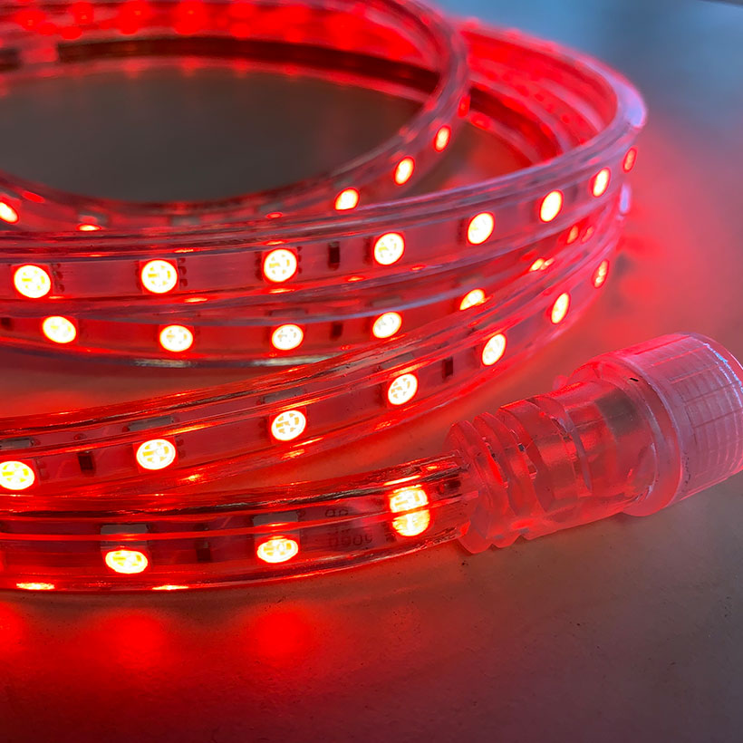 Ruban LED simple rangée Rouge connecteur à visser - SICOM